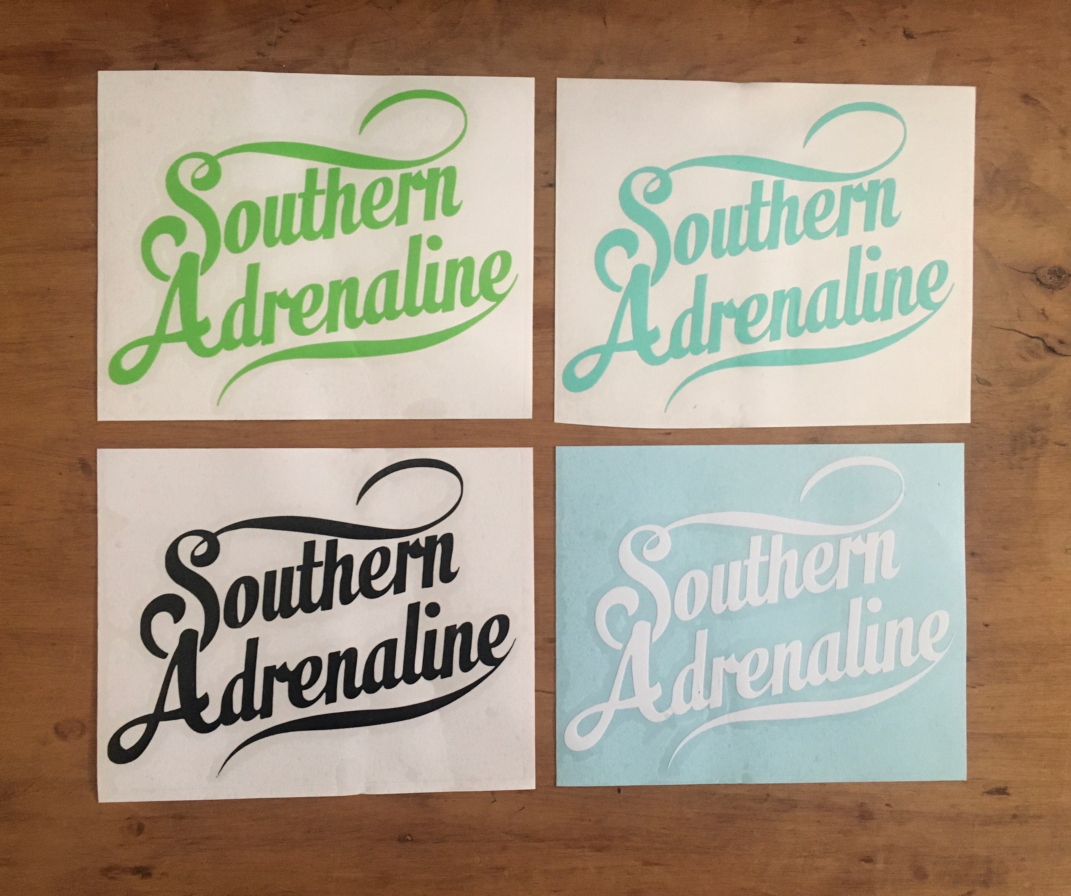 SA Script Sticker Large– southernadrenaline